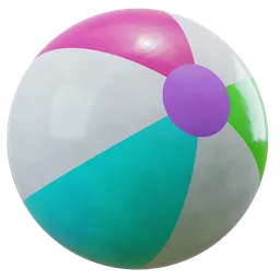 Procedural Beach Ball | FREE 3D plastic materials | BlenderKit