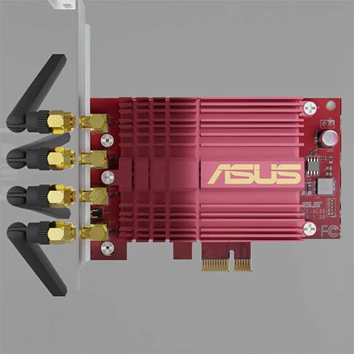 ASUS PCE-ac88 | FREE Computer Components & Hardware models | BlenderKit