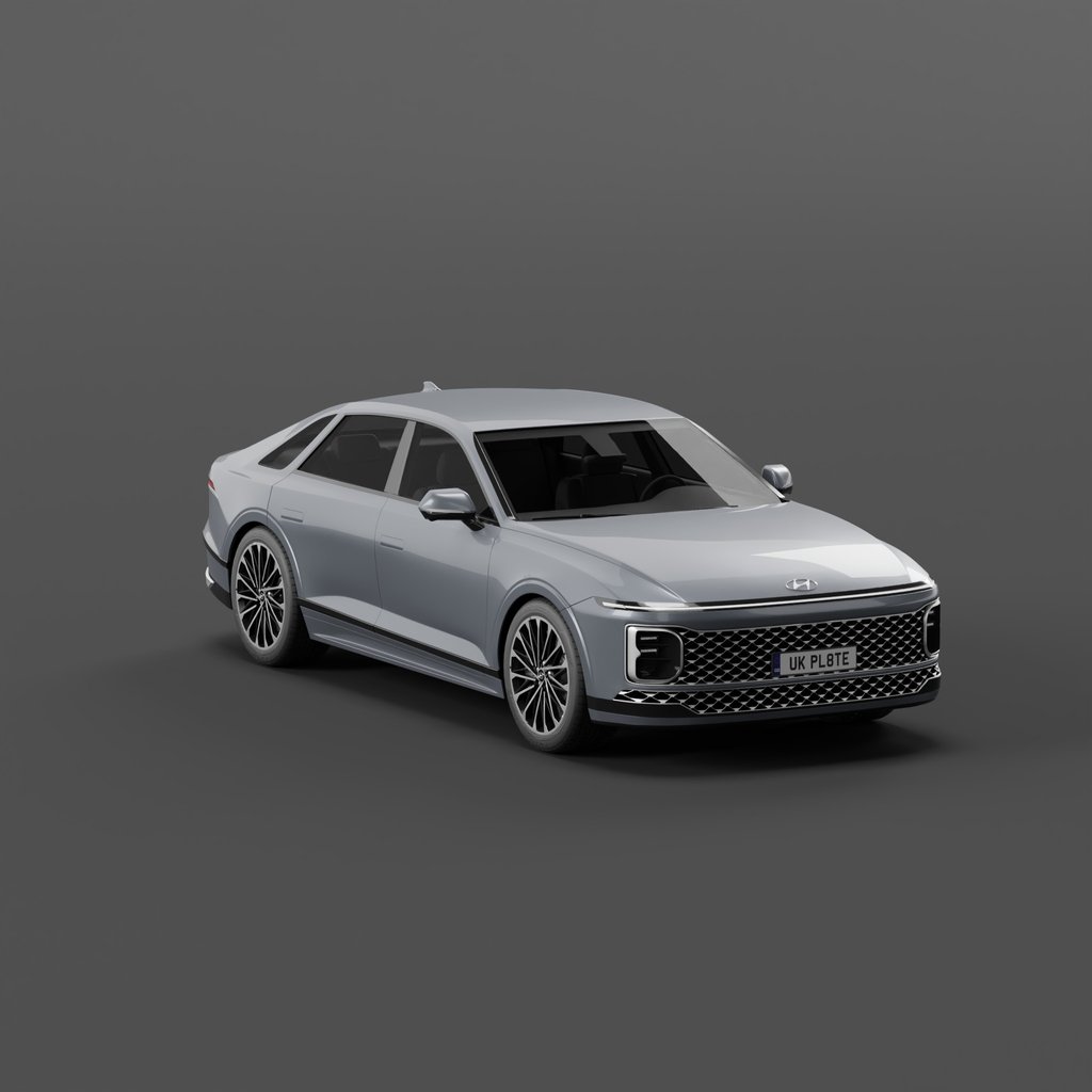 Hyundai Grandeur | Modern Cars models | BlenderKit