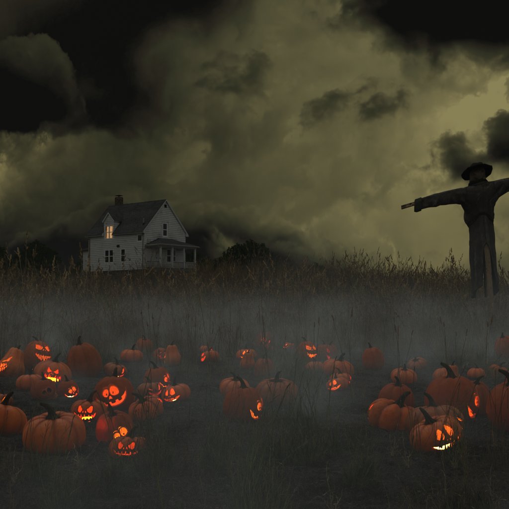 BlenderKit | Download the FREE Haunted Harvest – A Halloween Nightmare ...