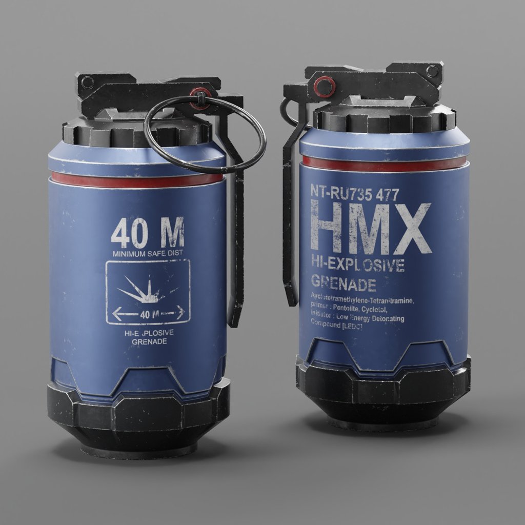 Sci-Fi Grenade | Sci-Fi Weapons models | BlenderKit