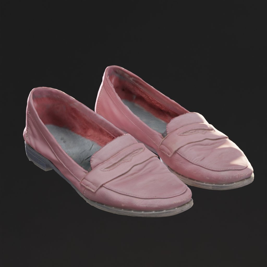 Old red women's shoes | FREE Footwear models | BlenderKit