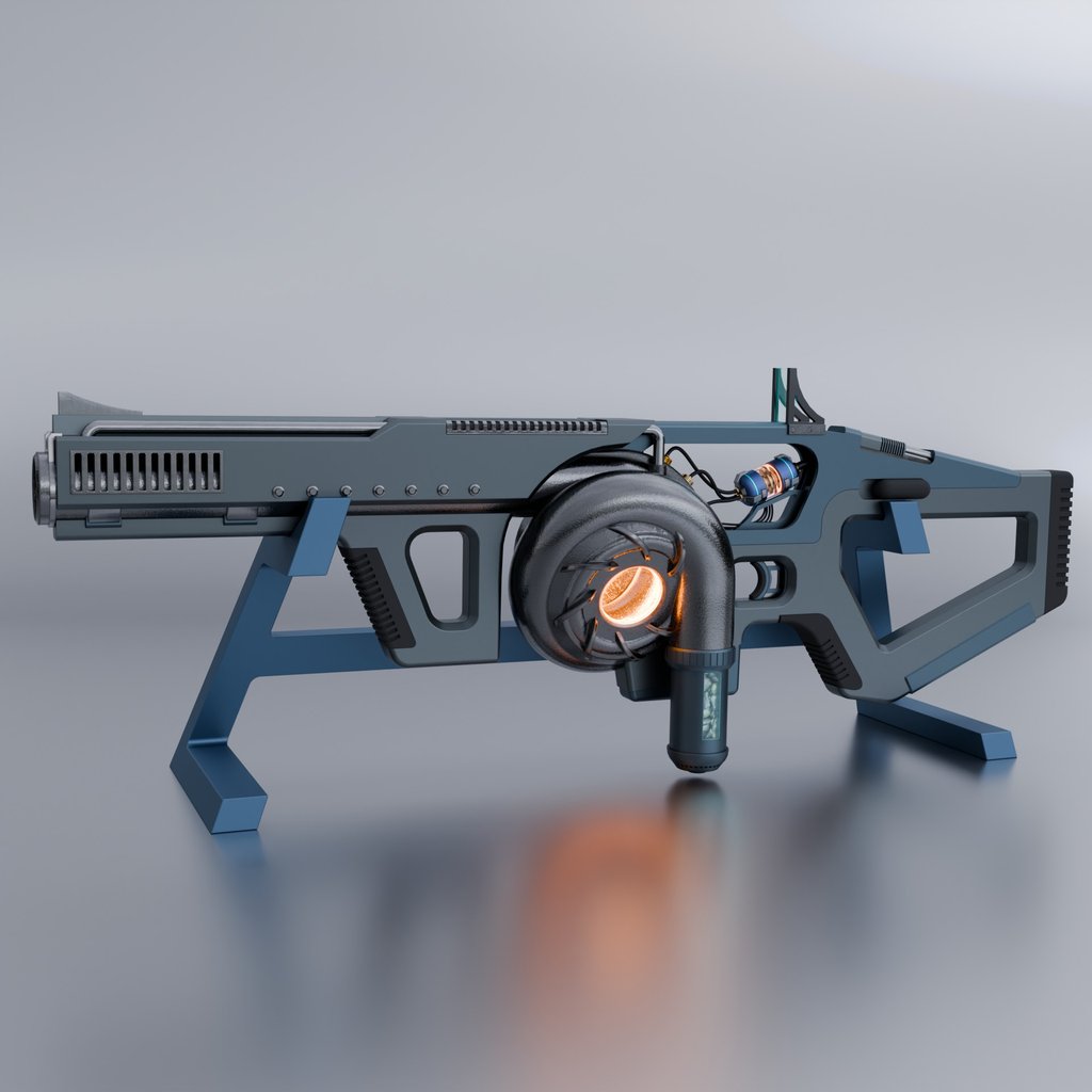 Magma launcher | Sci-Fi Weapons models | BlenderKit