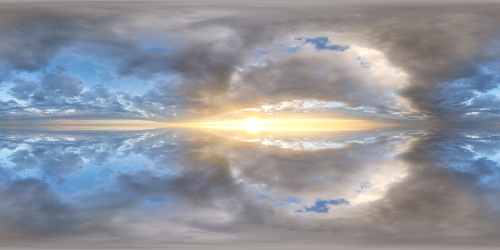 Infinite Real Sky - Cloudy Sunset | Nature HDRis | BlenderKit