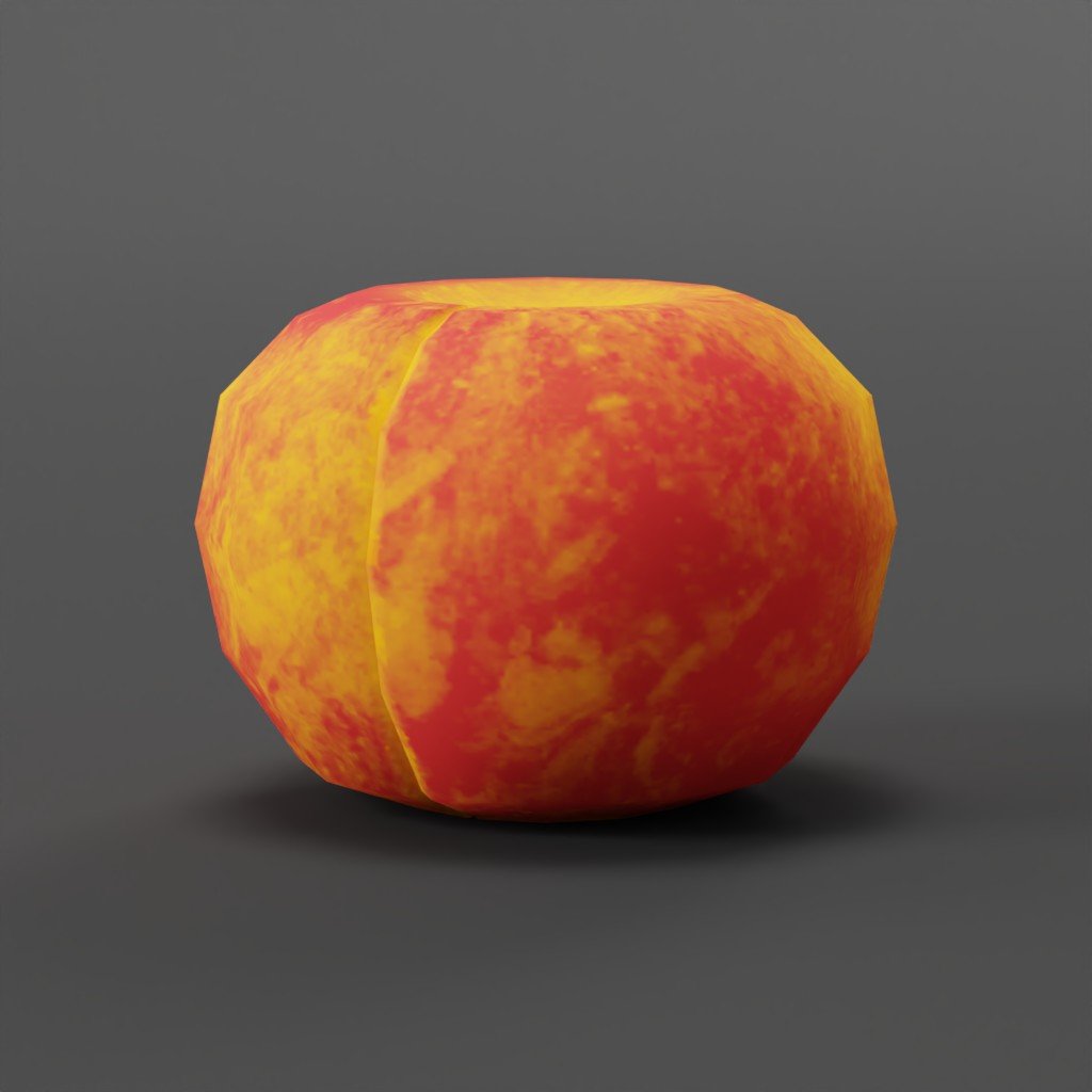 Peach | Fruit & Vegetables models | BlenderKit