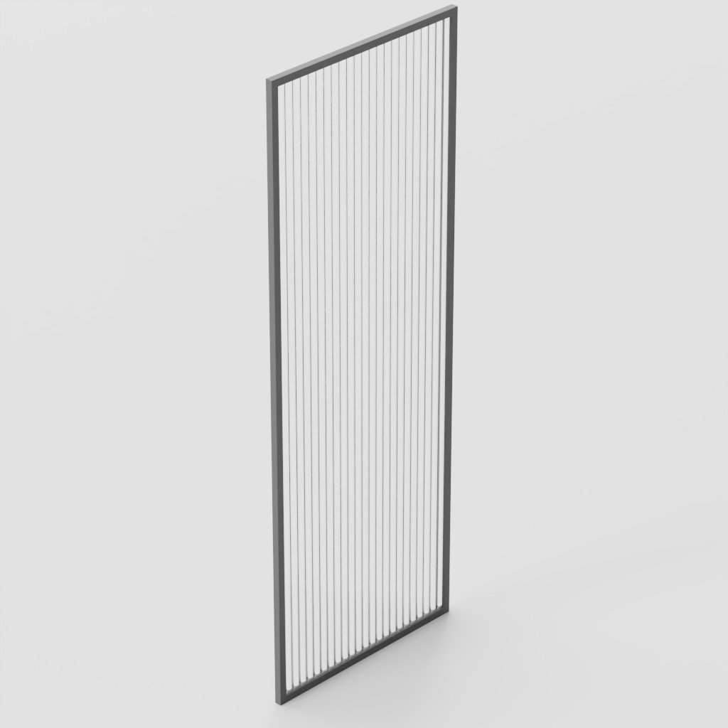 BlenderKit | Download the FREE Fluted Glass Divider model