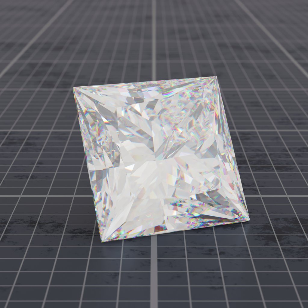 Princess cut diamond | FREE Miscellaneous models | BlenderKit