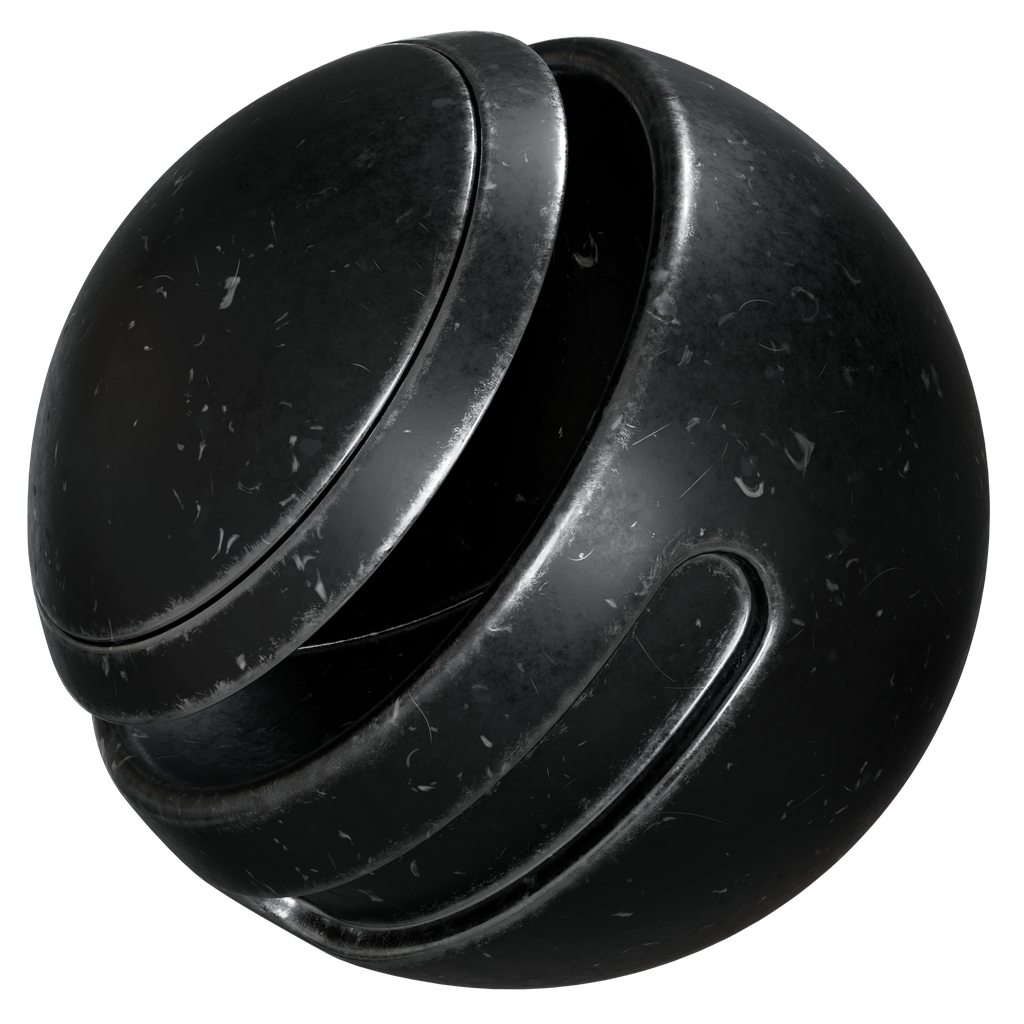 Edge Wear Peeled Metal (Black Metal) | FREE metal materials | BlenderKit