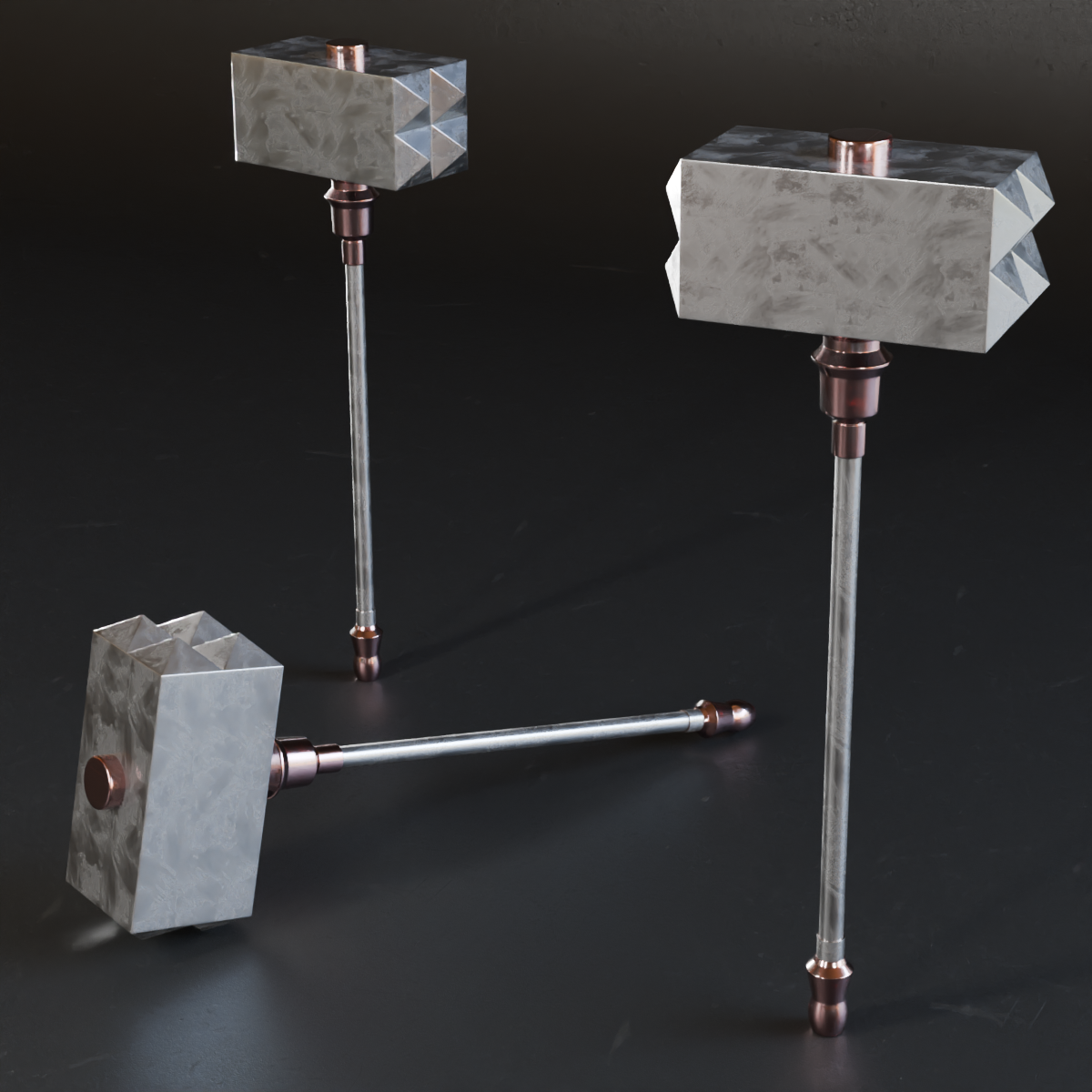 MK BaseMesh mace-33 | Historical Weapons models | BlenderKit