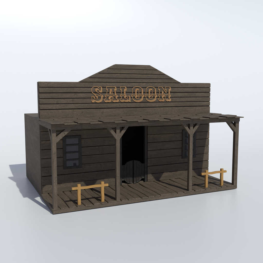 Saloon | Historic Buildings models | BlenderKit