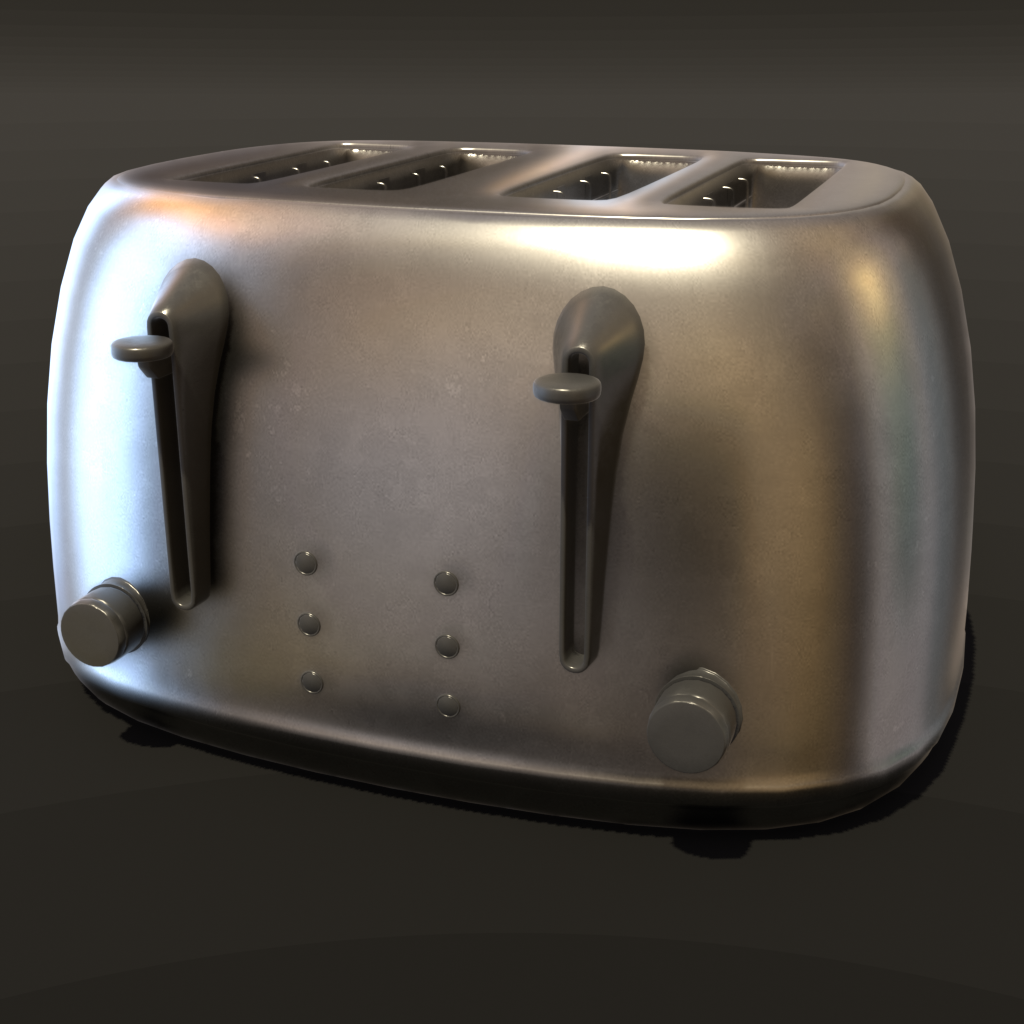 Modern Round Bread Toaster | Home Appliances models | BlenderKit