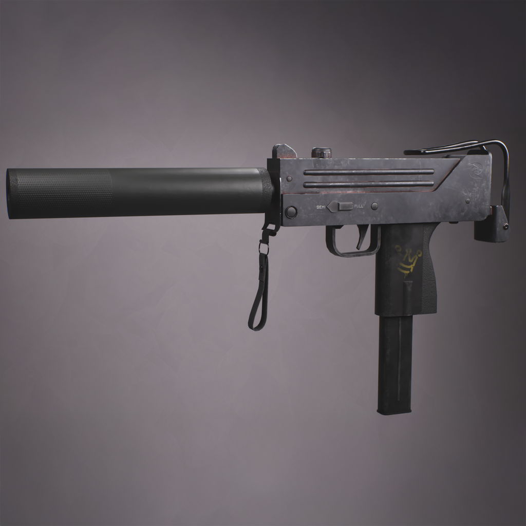 Mac-11 uzi | Modern Weapons models | BlenderKit