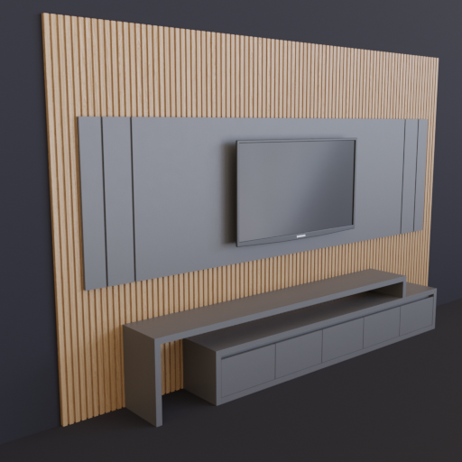 Home Theater TV Pannel | TV Cabinets models | BlenderKit