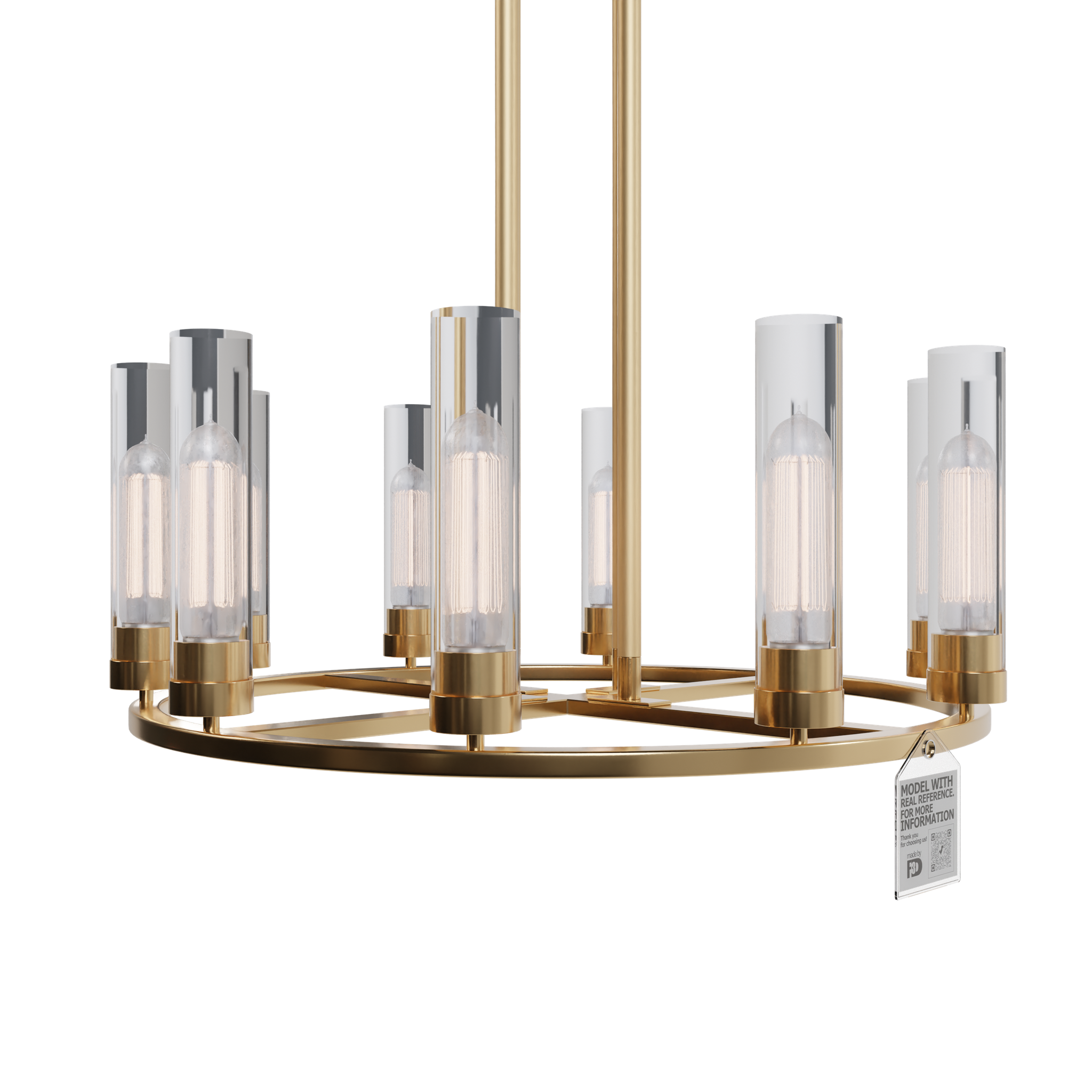 Andreas Round Chandelier | Ceiling Lights models | BlenderKit