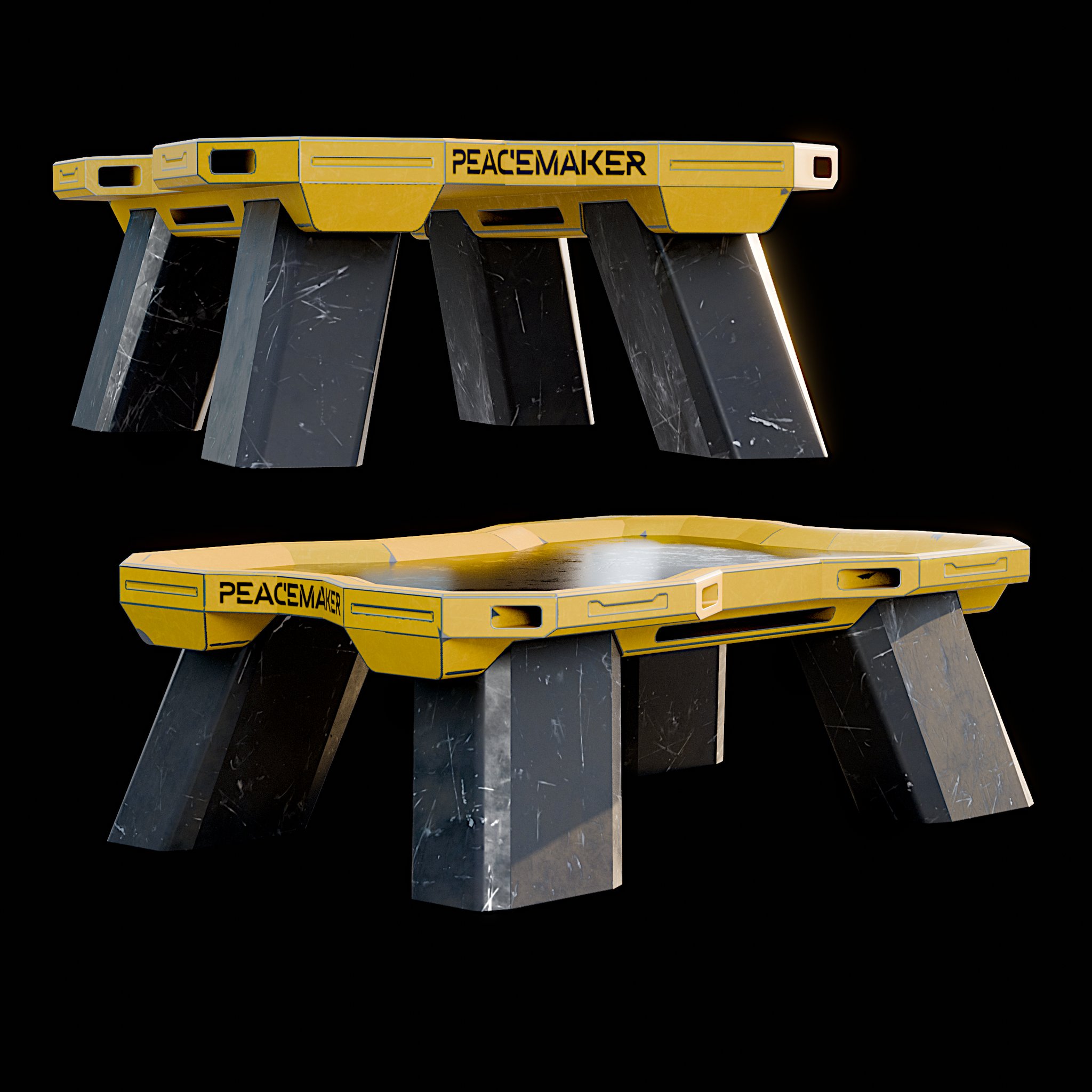 Sci Fi Table | Tables models | BlenderKit