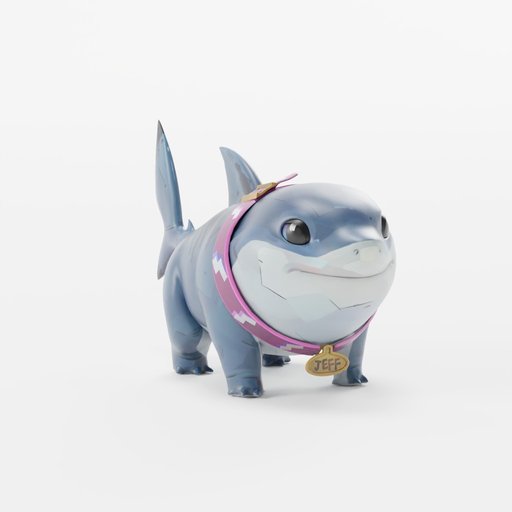 Jeff The Land Shark | FREE Monsters & Creatures models | BlenderKit