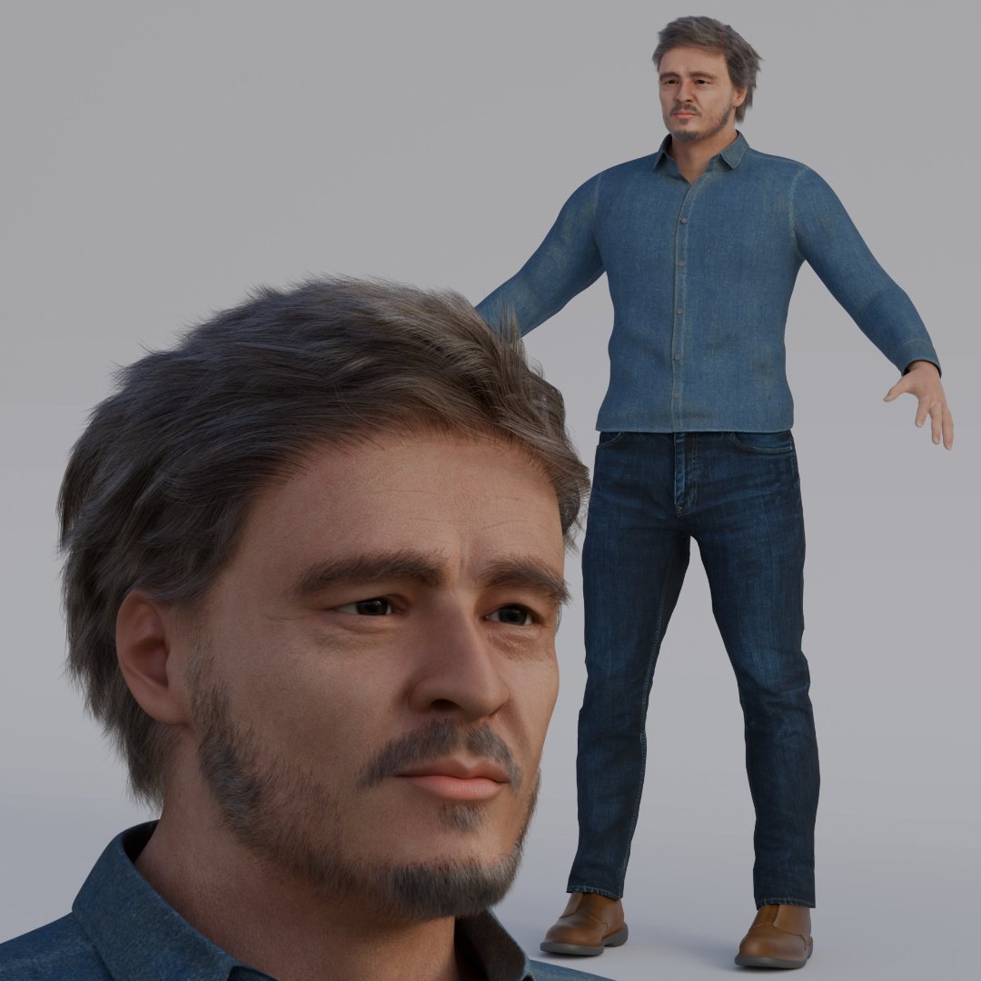 Joel Miller from last of us | Men models | BlenderKit