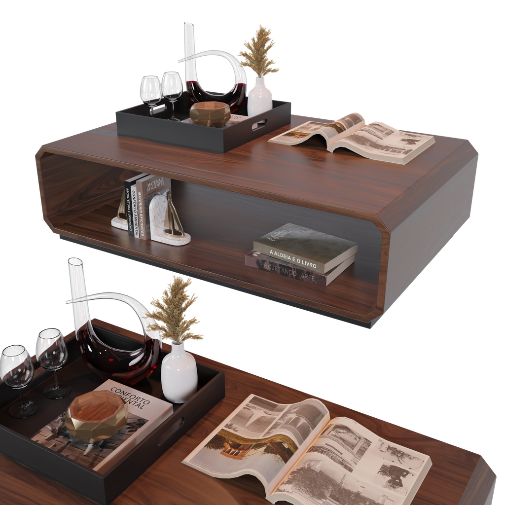 Caspian Coffee Table-Natural Ash | Tables models | BlenderKit