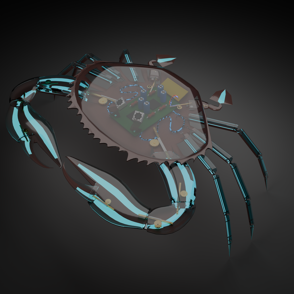 Robot Crab | Science models | BlenderKit
