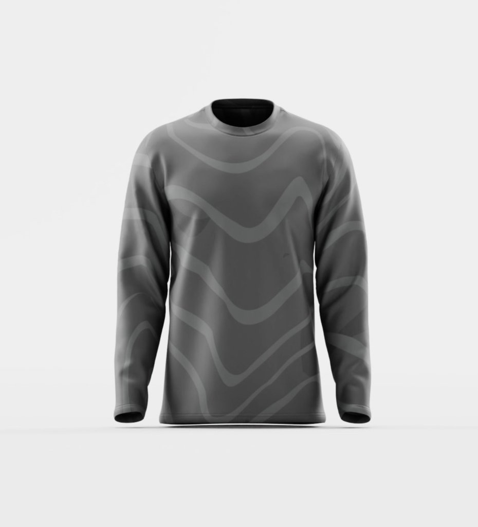 Men’s Shadow Wave Monotone Tee | Man Clothing models | BlenderKit