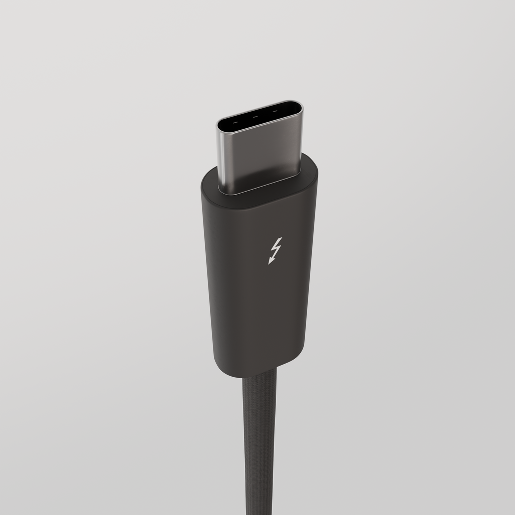 Thunderbolt 4 Pro Cable | Computer Peripherals models | BlenderKit