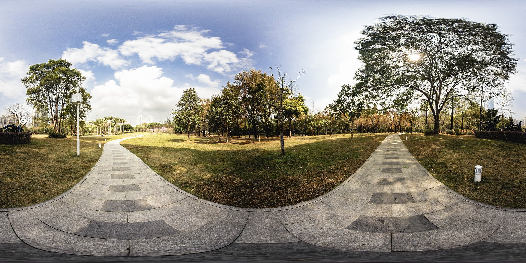 Flagstone pavement | FREE Nature HDRis | BlenderKit