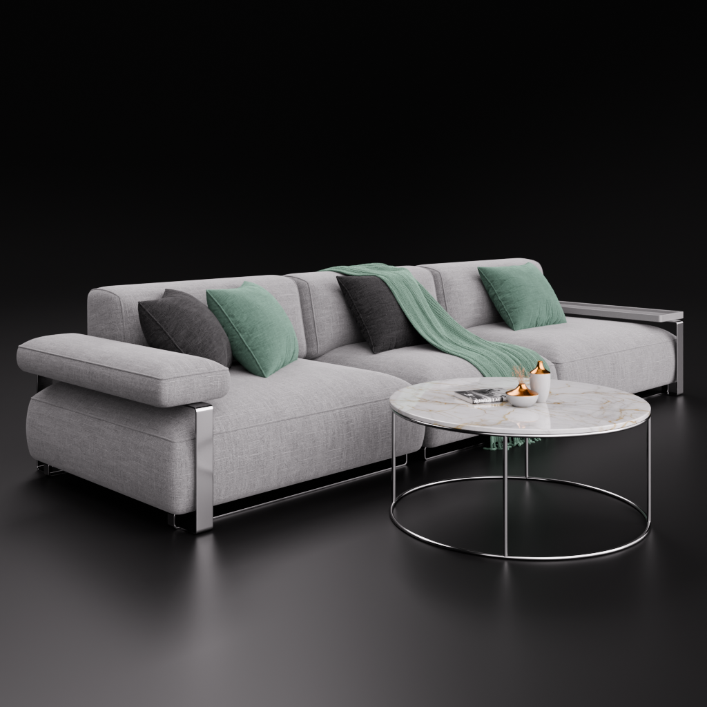 Sofa Cannes 3 seater | Sofas models | BlenderKit
