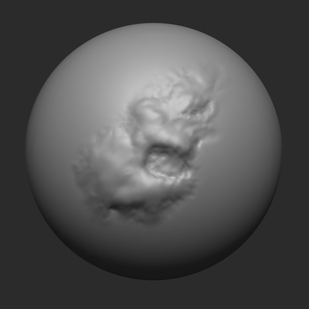 NS Flesh scar blob | scars & wounds brushes | BlenderKit