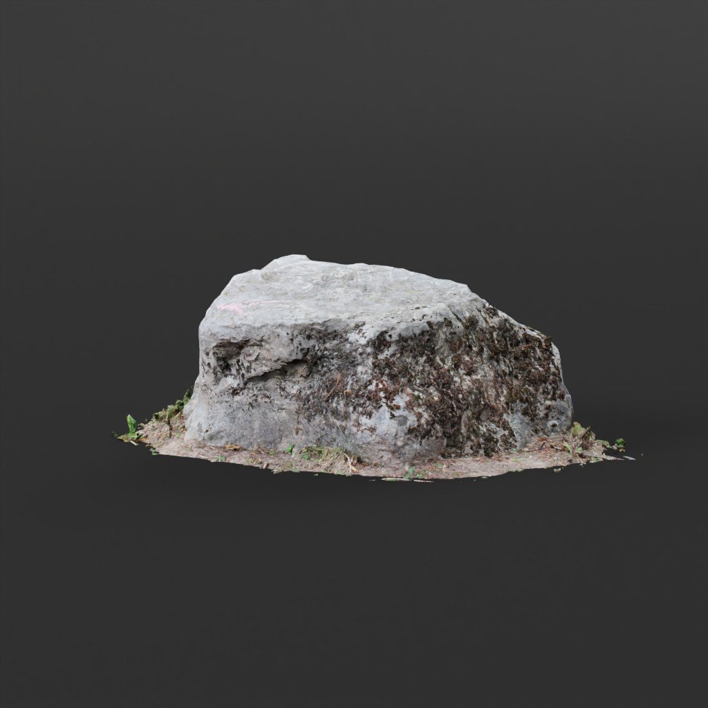 Moss Stone | 3D Environment Elements models | BlenderKit