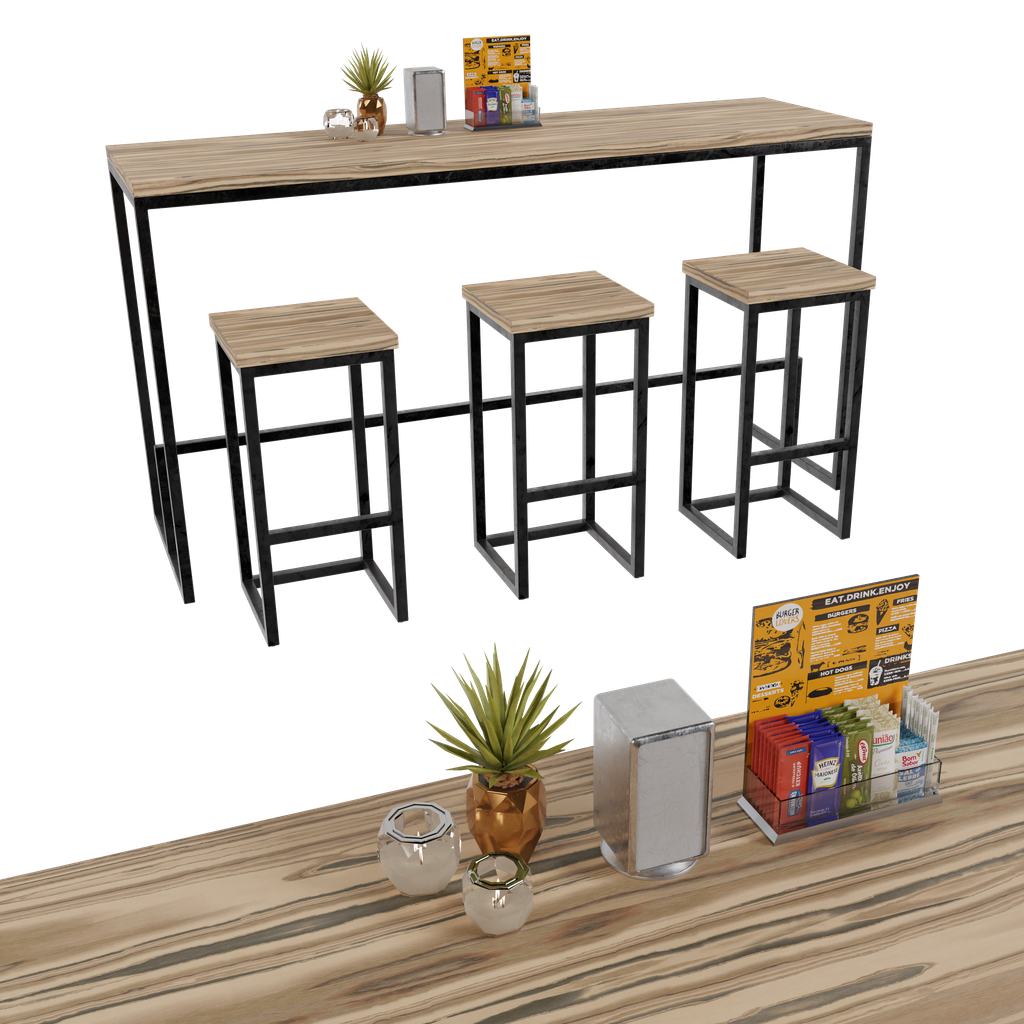 restaurant-stool-and-table-3d-restaurant-bar-models-blenderkit