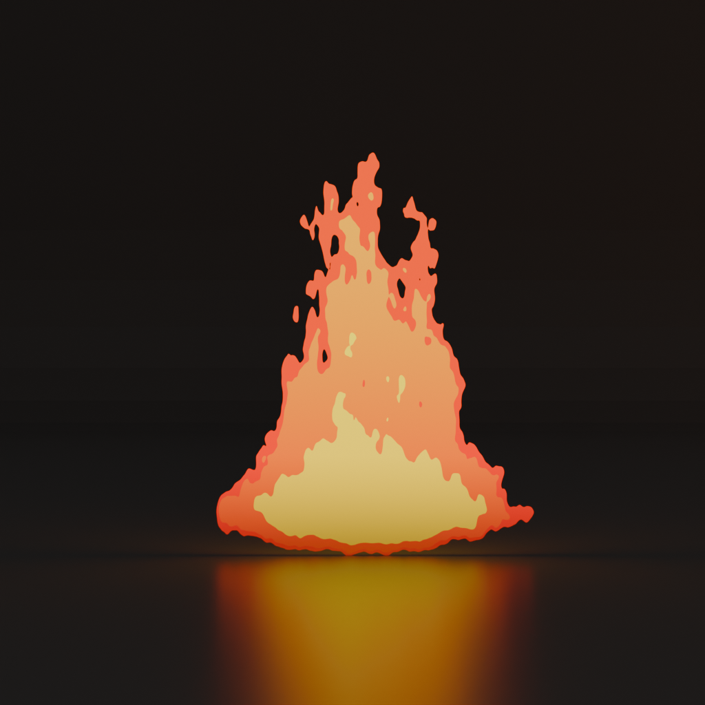 BlenderKit | Download the FREE Stylized Fire model