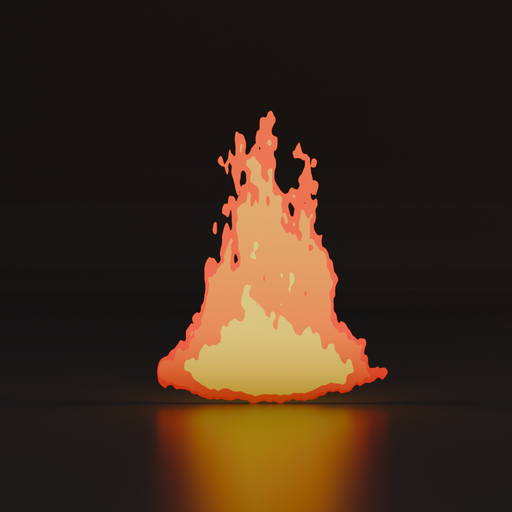 Stylized Fire | FREE Effects and Simulations models | BlenderKit