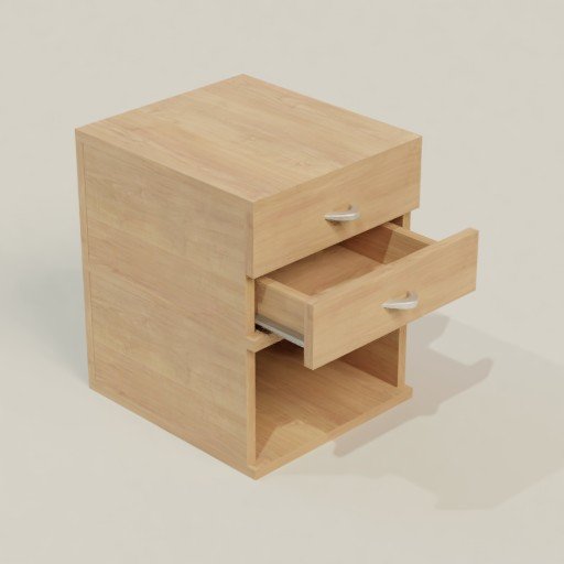 Modular Nightstand A | Sideboard & Drawers models | BlenderKit