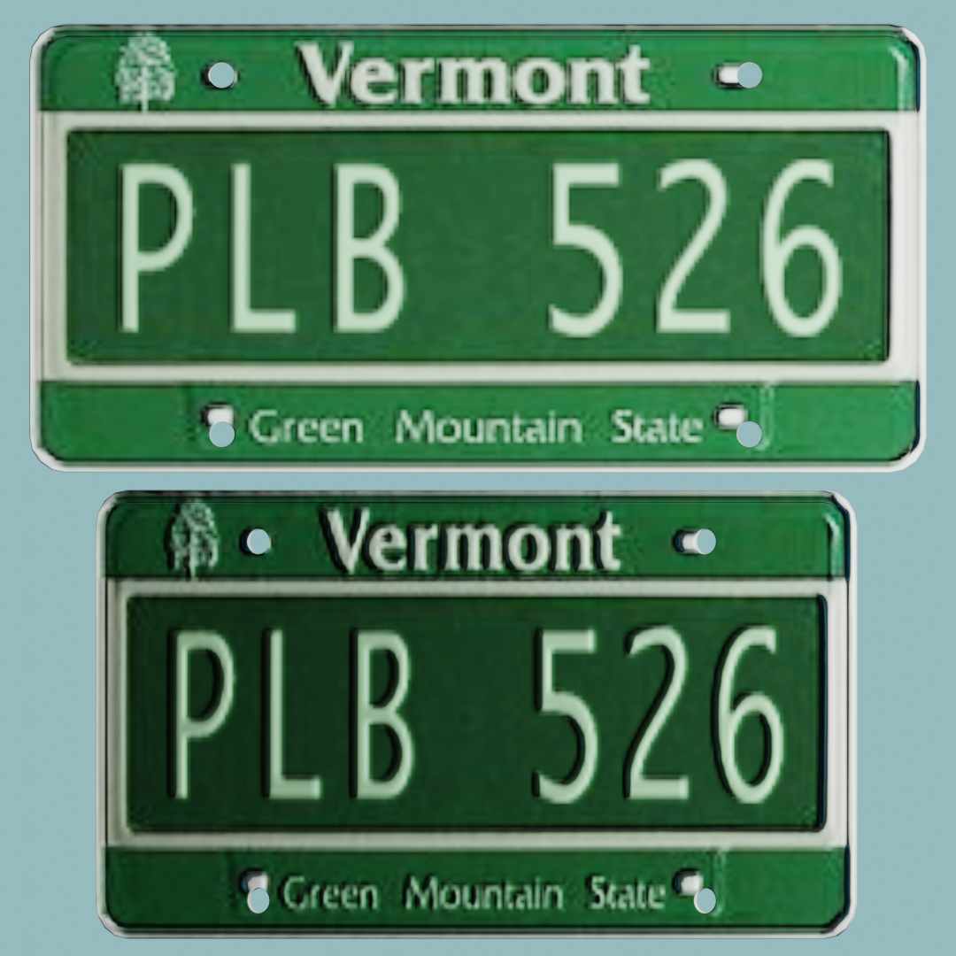 Vermont Licence plate PL | FREE Vehicle Parts models | BlenderKit