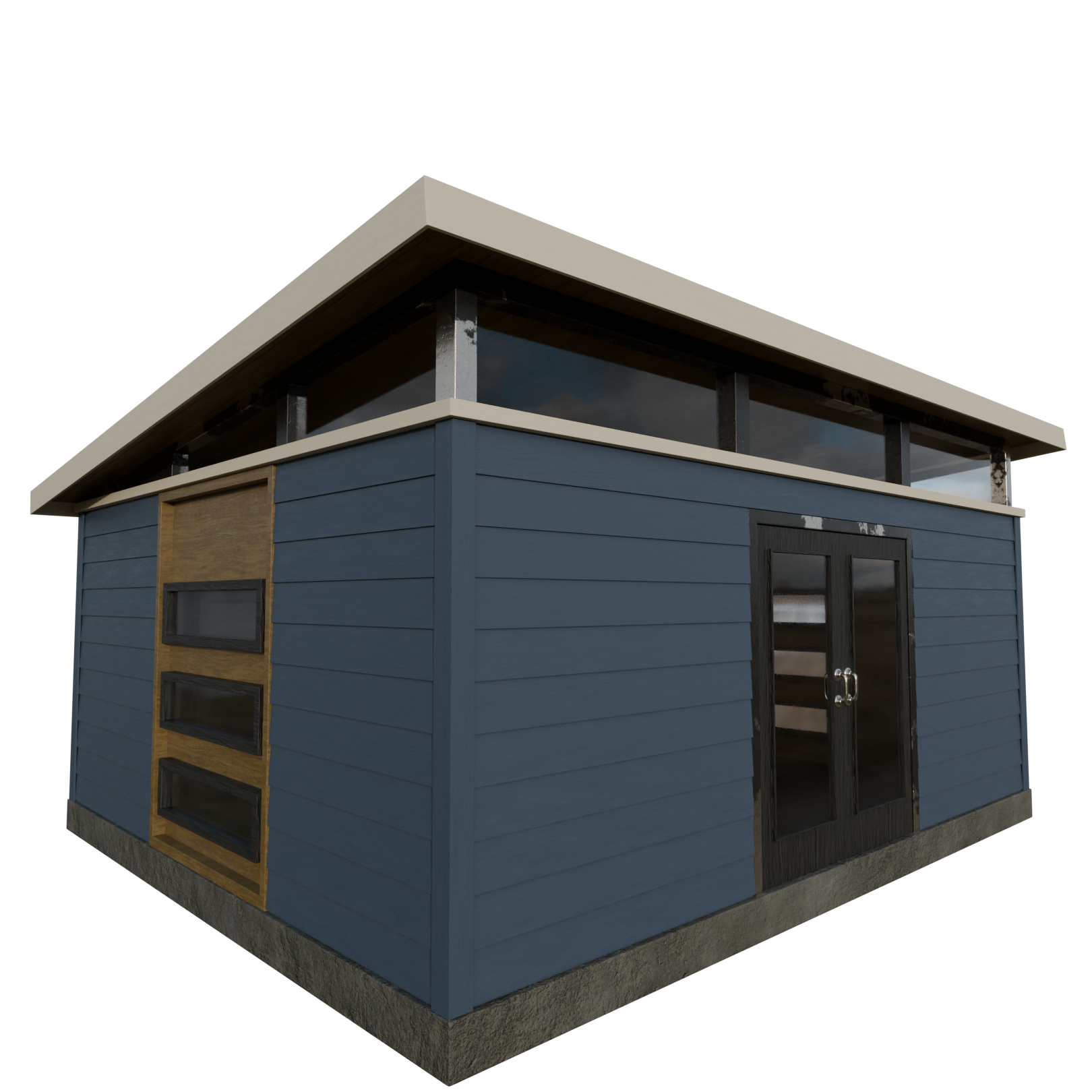 Studio Shed 1 | FREE Private Buildings models | BlenderKit