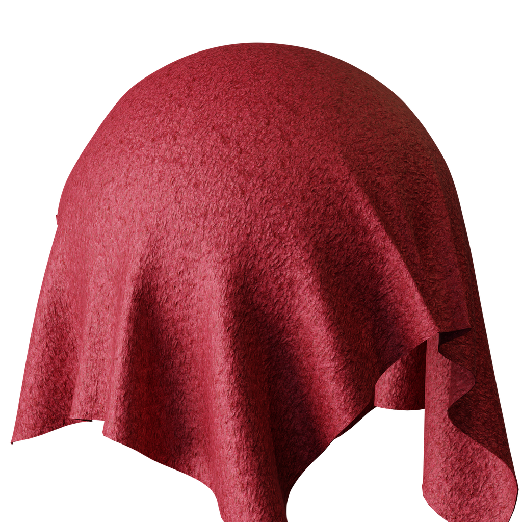 Plain Red Chenille | FREE Chenille Fabric 3D Materials materials ...