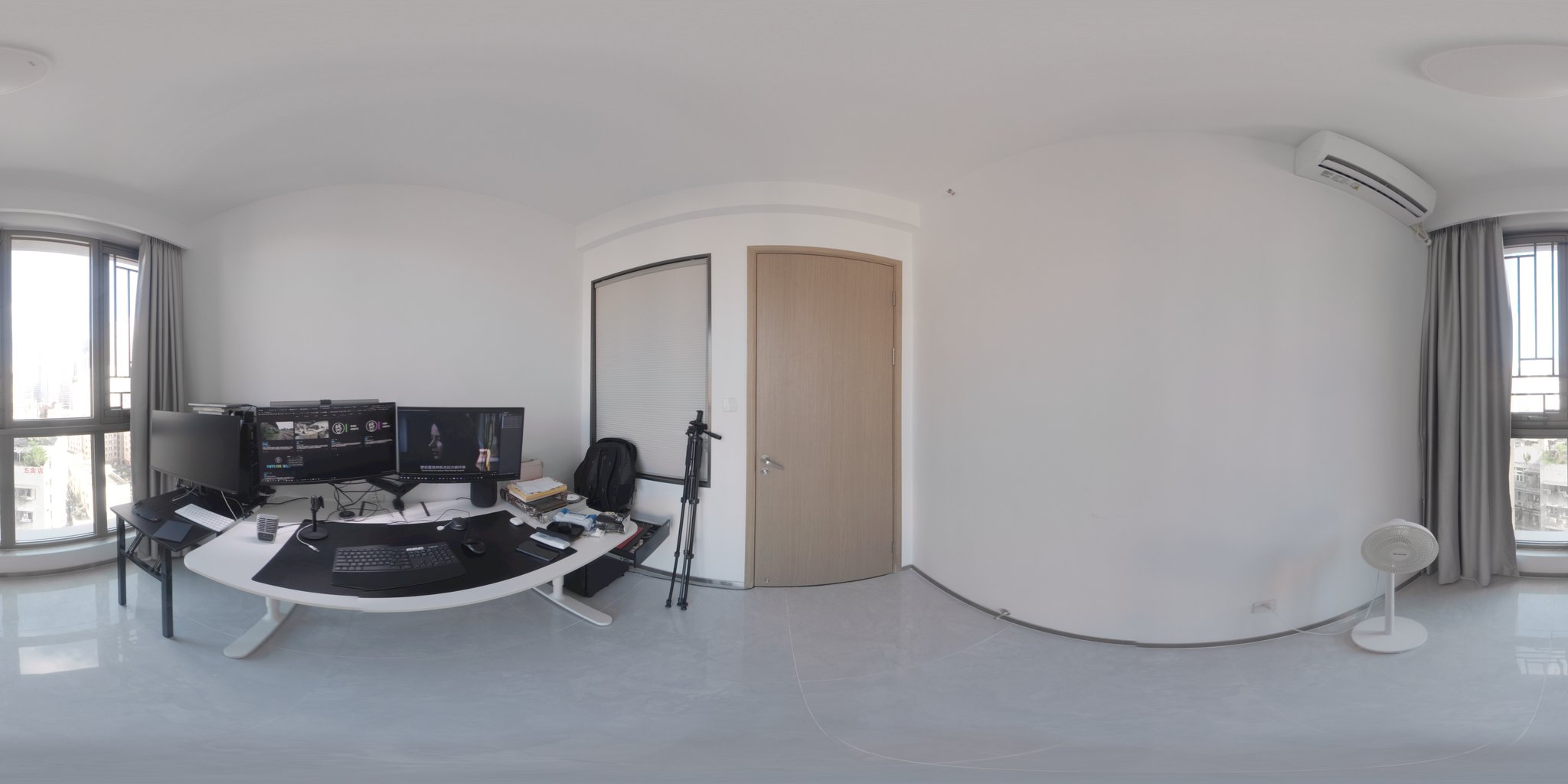 Computer Workroom | FREE Interiors HDRis | BlenderKit