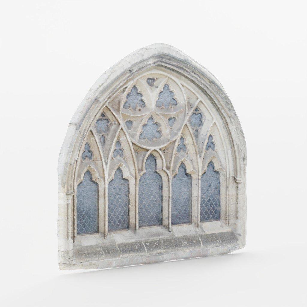 Church Window Stone Photo-Scan | Windows models | BlenderKit