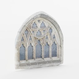 Church Window Stone Photo-Scan | Windows models | BlenderKit