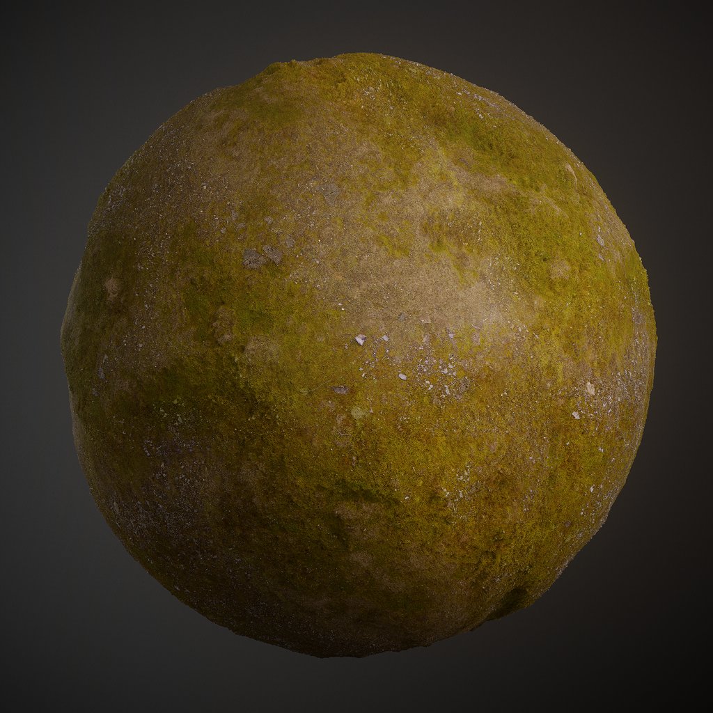 Moss Material | FREE concrete materials | BlenderKit