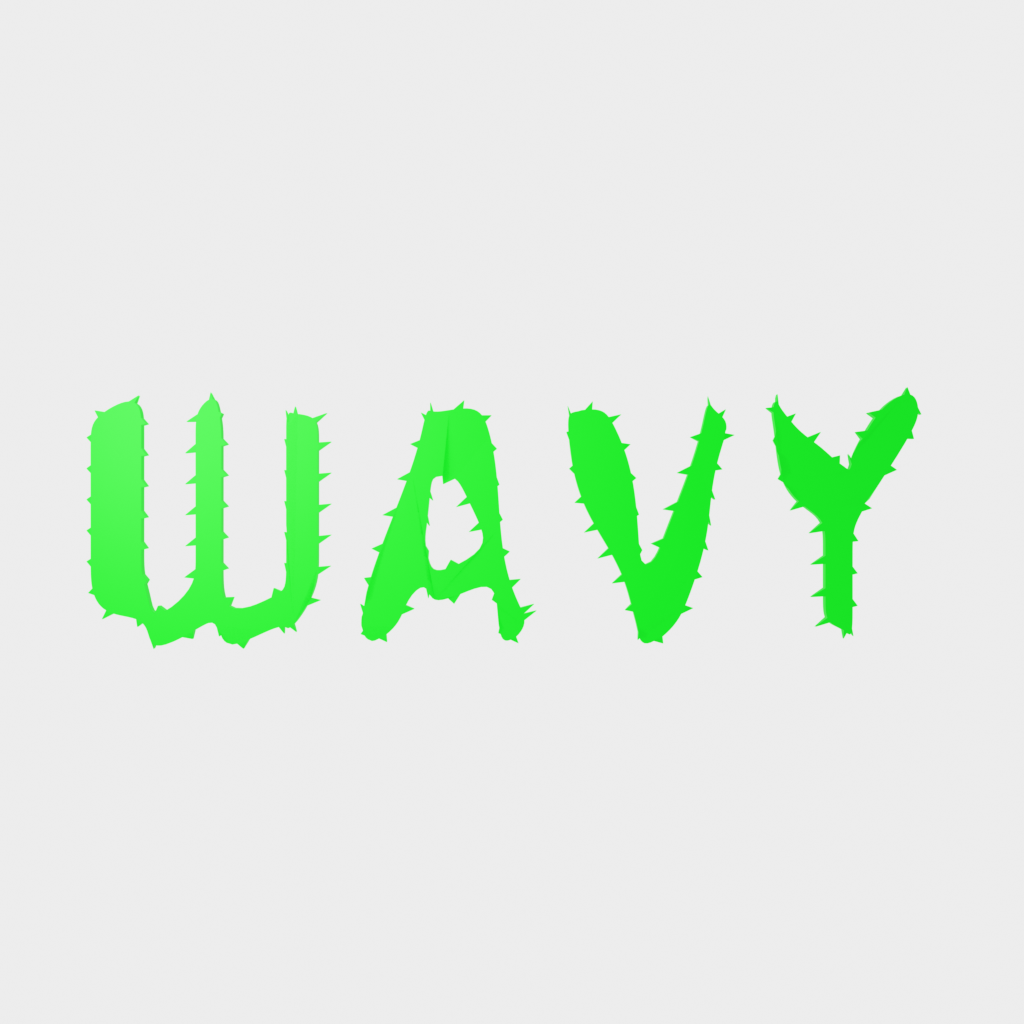 Wavy Green Text Animation | FREE Typography scenes | BlenderKit