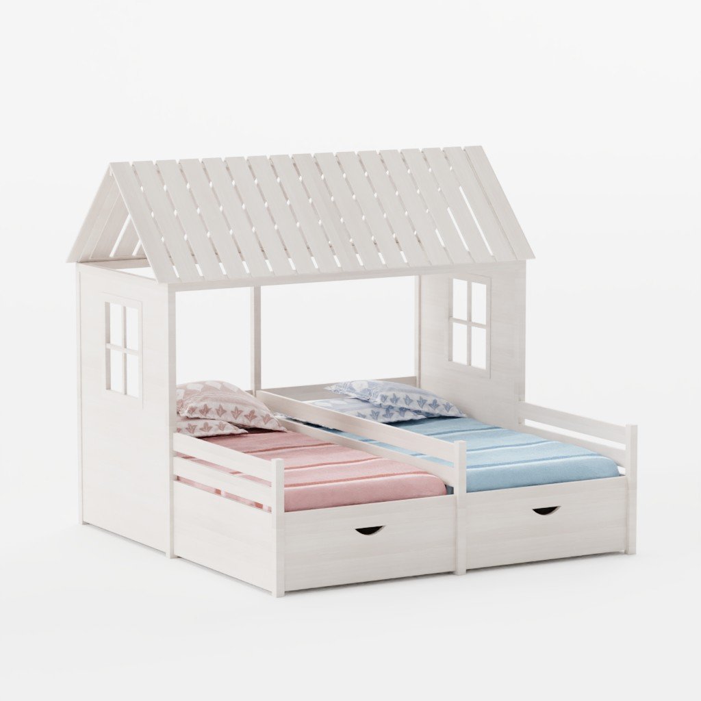 Children beds set | FREE Beds models | BlenderKit