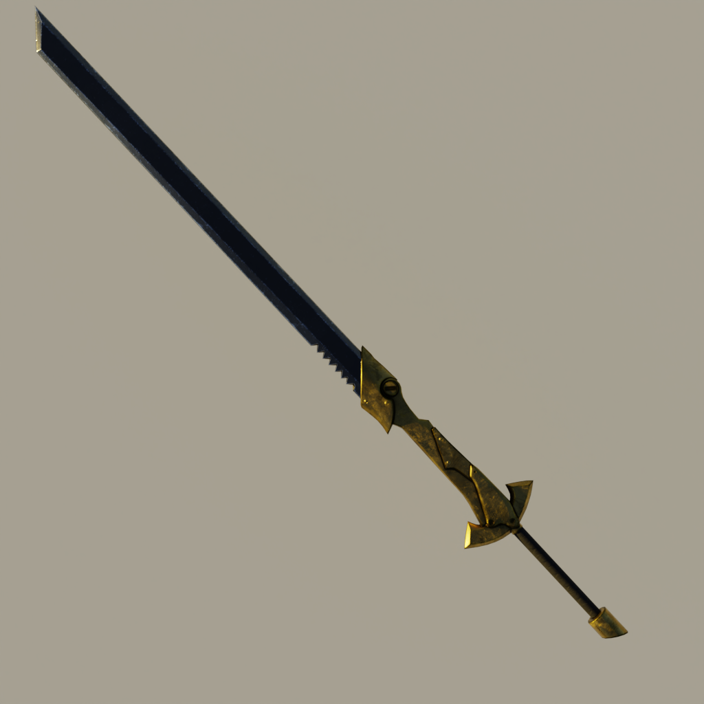 Armor-Piercing Saw Edge | FREE Sci-Fi Weapons models | BlenderKit