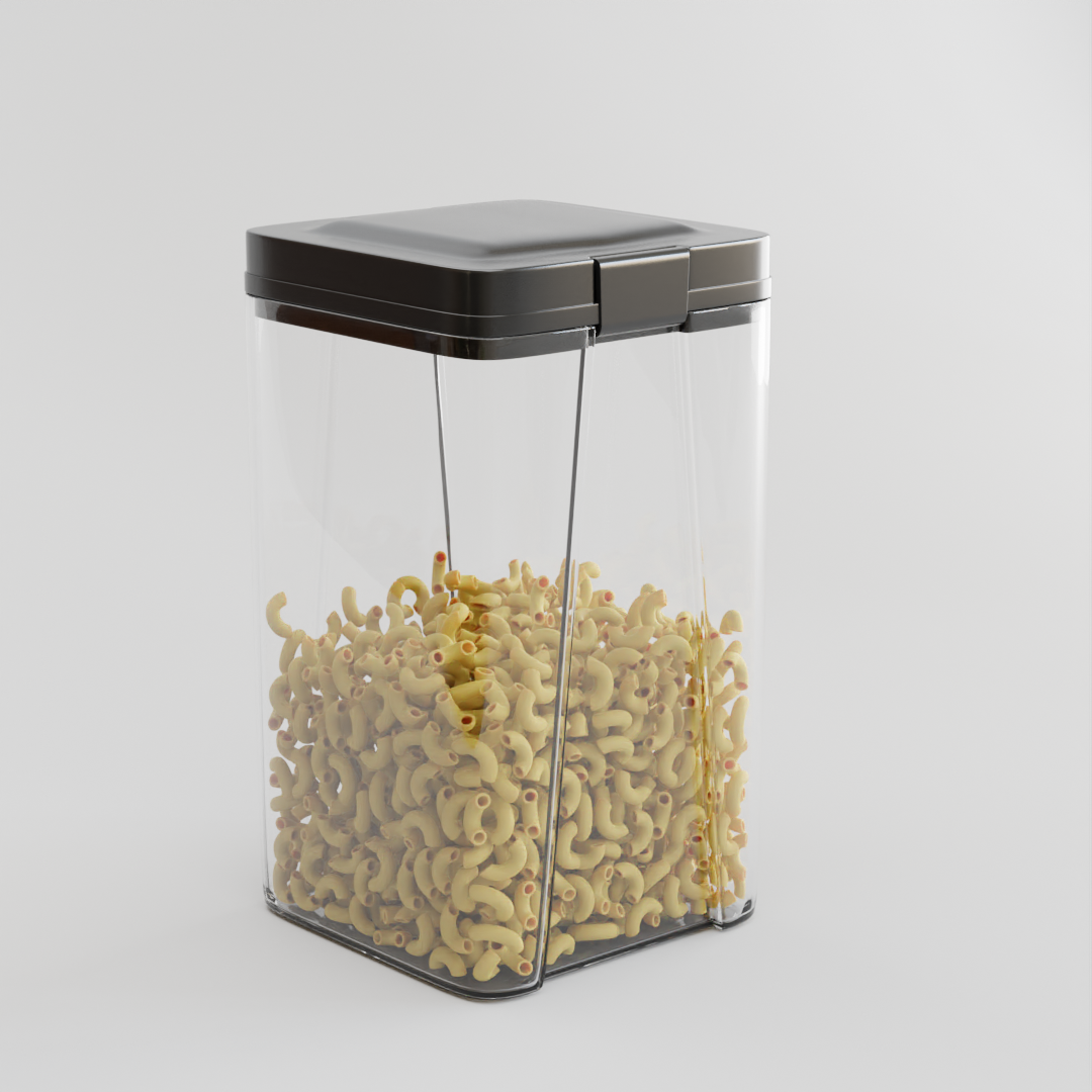 Food Storage Container(Macaroni) | FREE Kitchen Storage Spaces models ...
