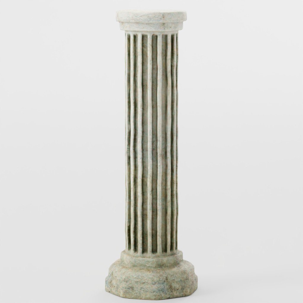 Tall stone pillar | Molding / Carving models | BlenderKit