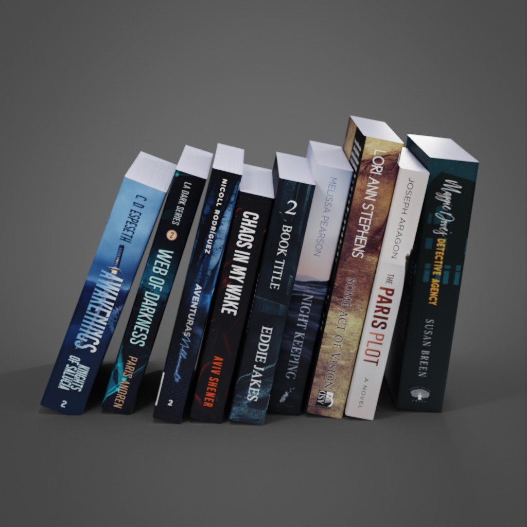 Fallen books | Books models | BlenderKit