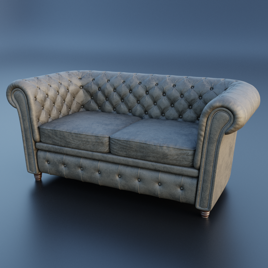 Chesterfield Sofa | 3D Sofa models | BlenderKit