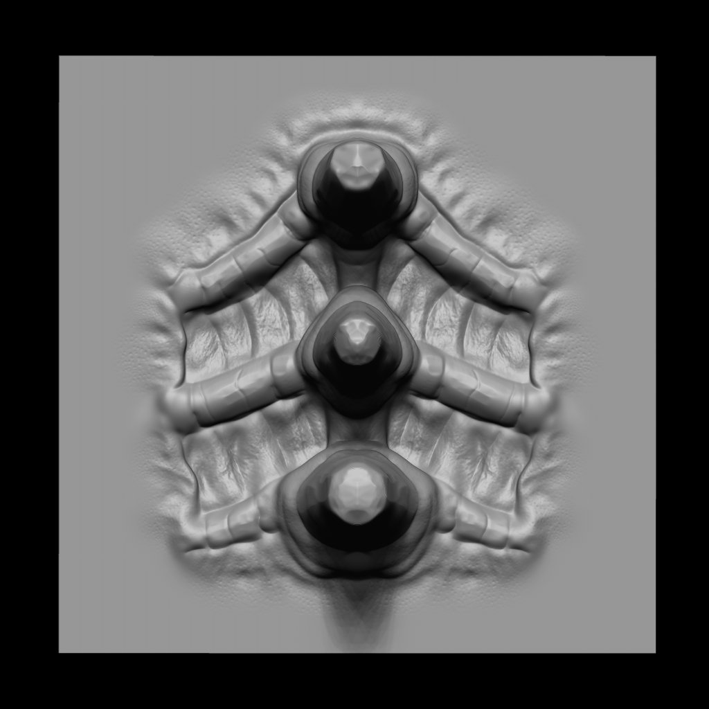 NS Monster Bone spikes | Spikes brushes | BlenderKit