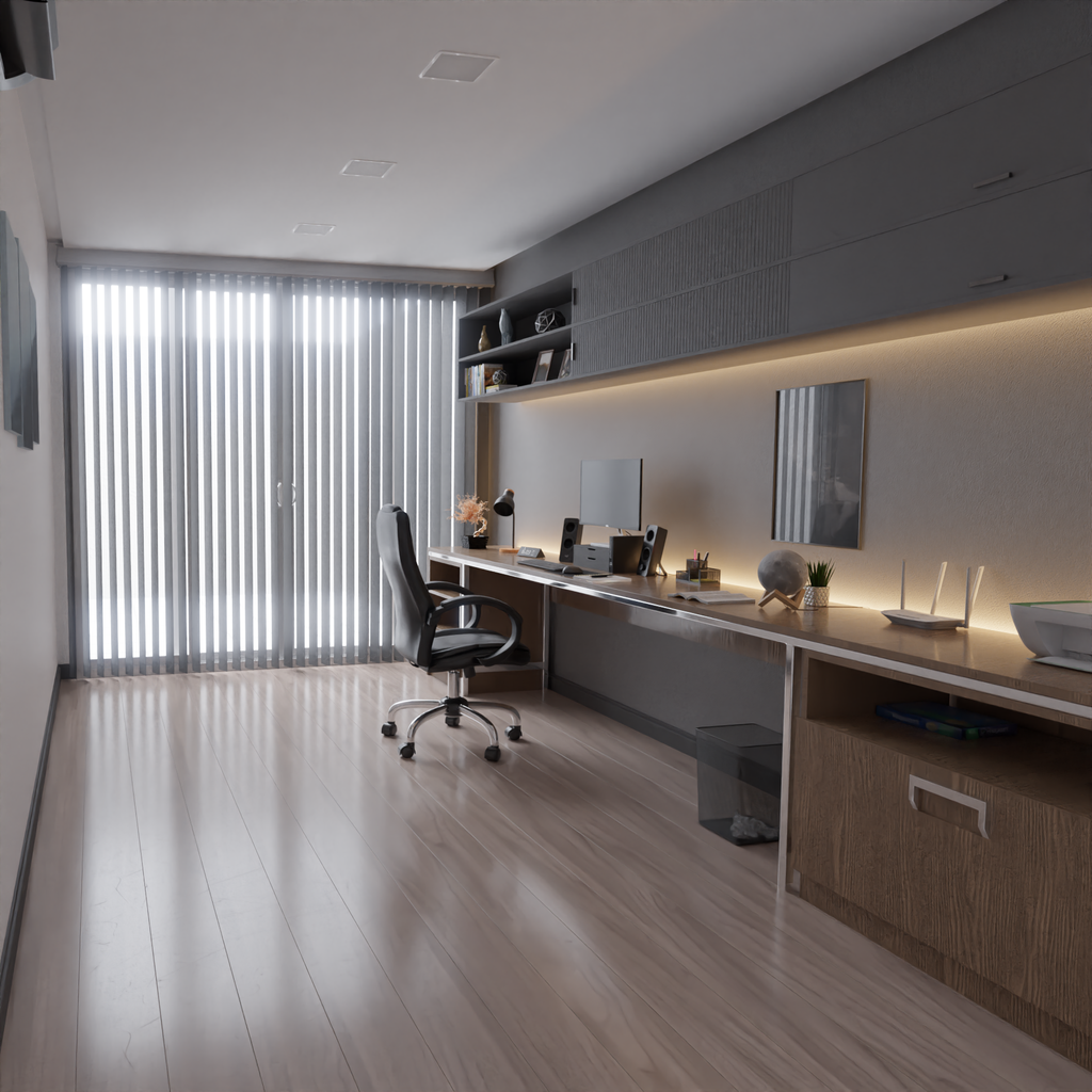 BlenderKit | Download the Home office scene