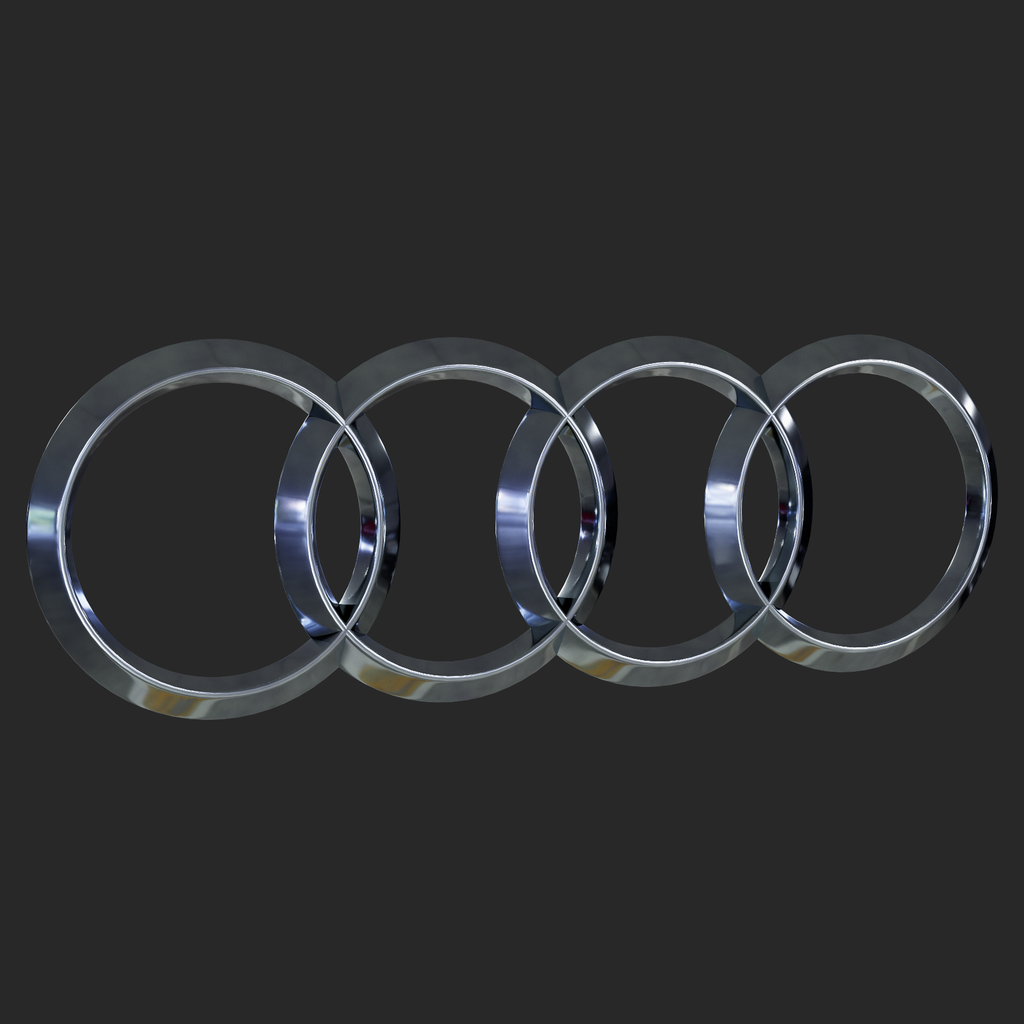 Audi Logo 3d model | Vehicle Parts models | BlenderKit